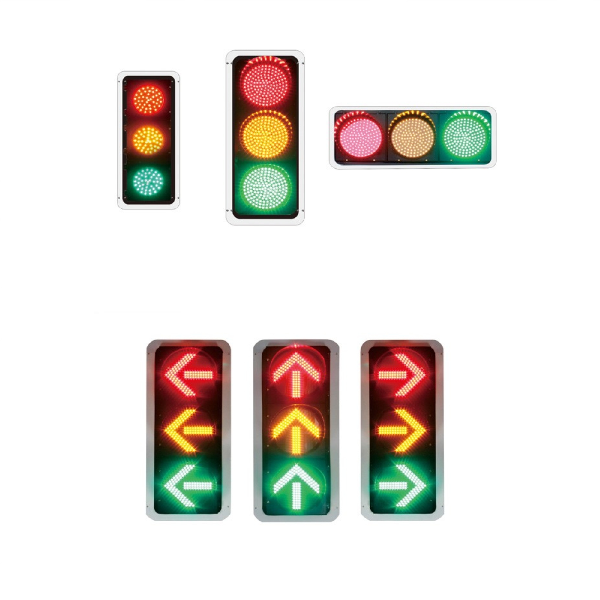 Led red green arrow traffic signal light with timer