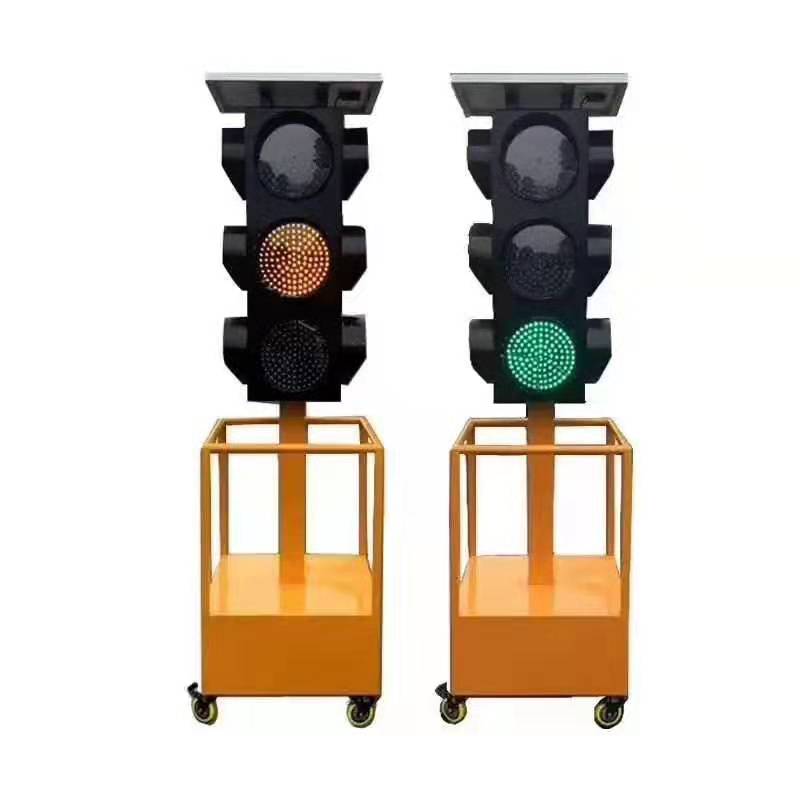 Solar movable pedestrian traffic warning signal light
